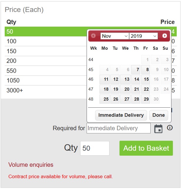Placing a Forward Order